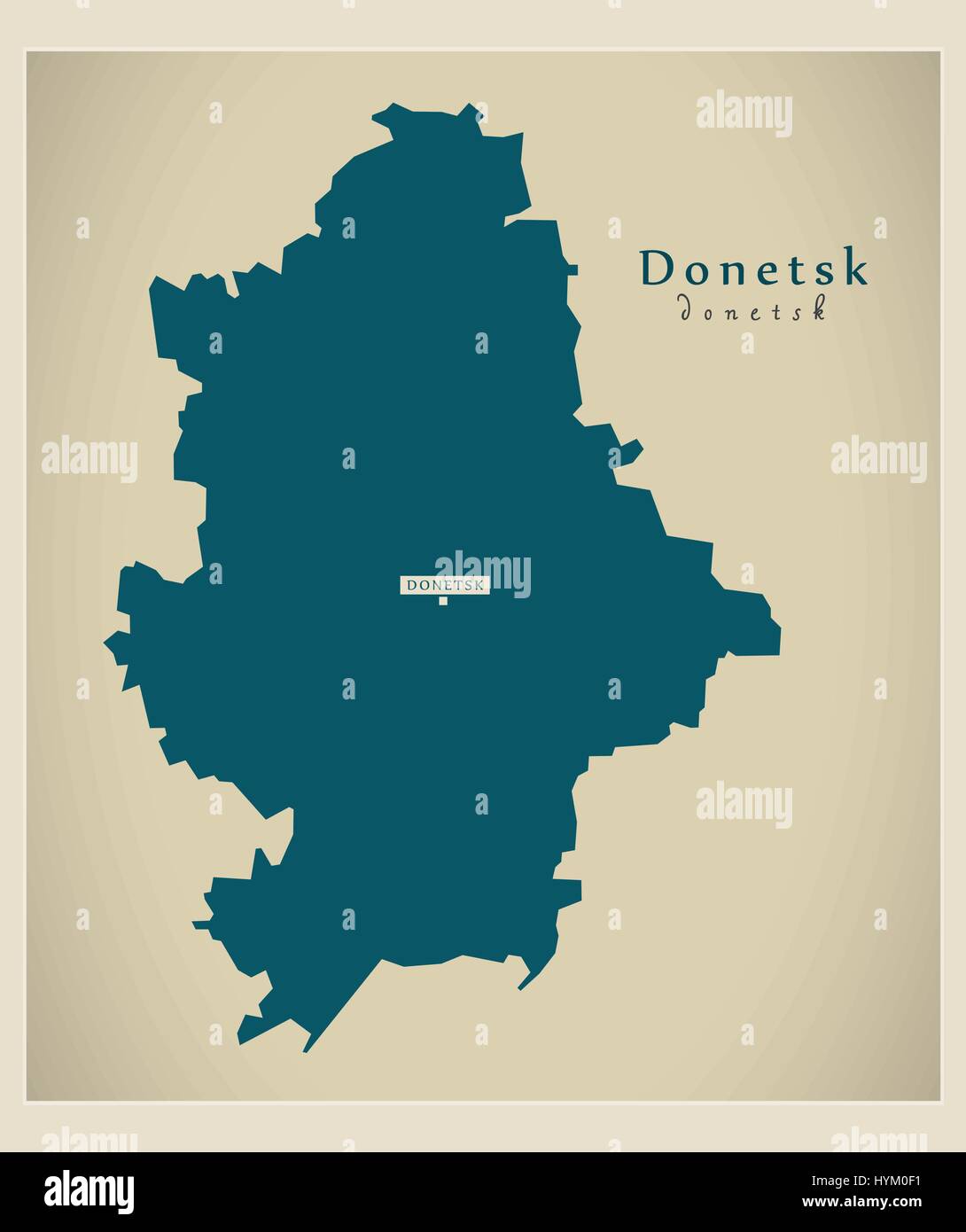 Donetsk map Banque de photographies et d’images à haute résolution - Alamy