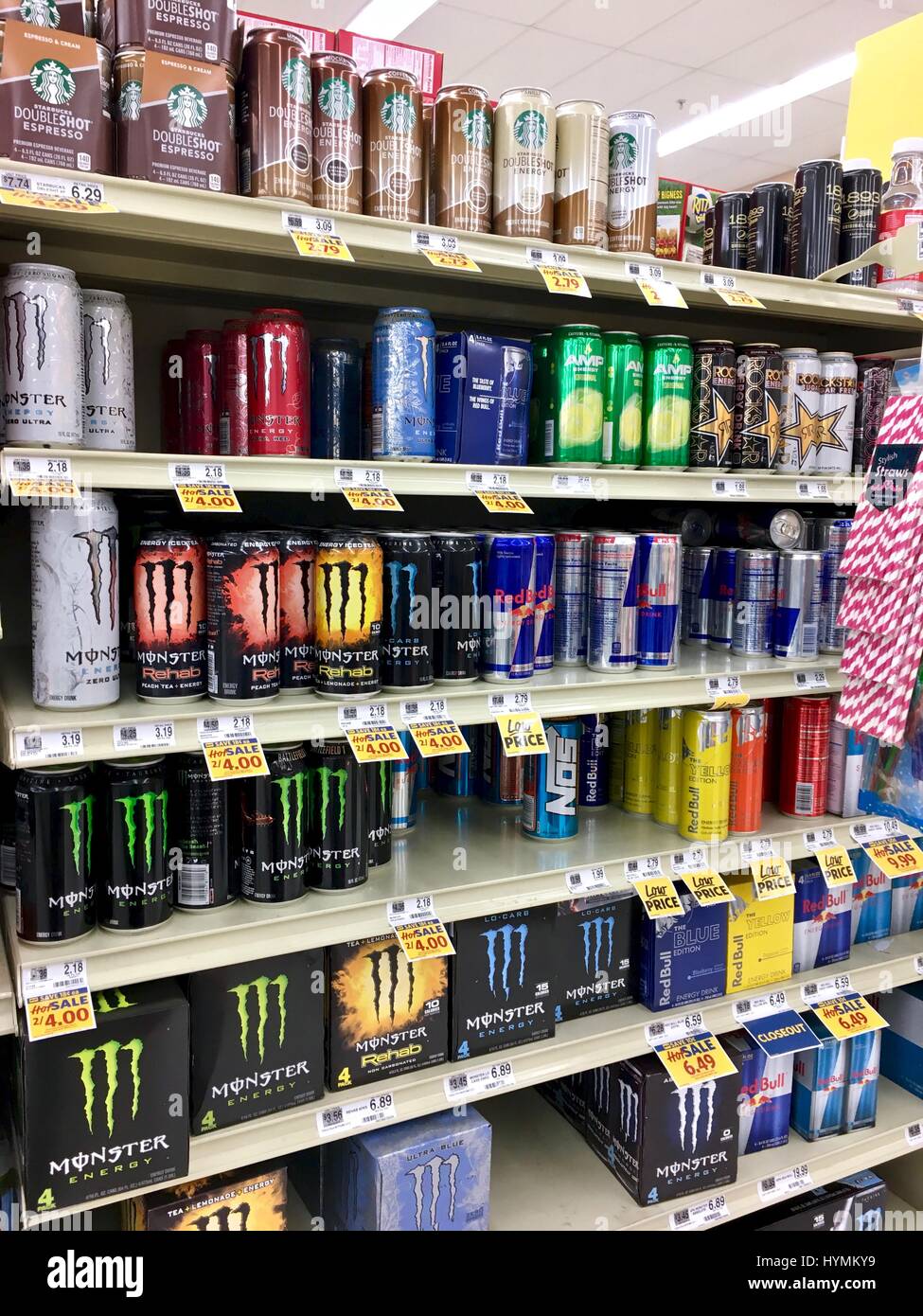 Monster Energy Drinks Photo Stock - Alamy