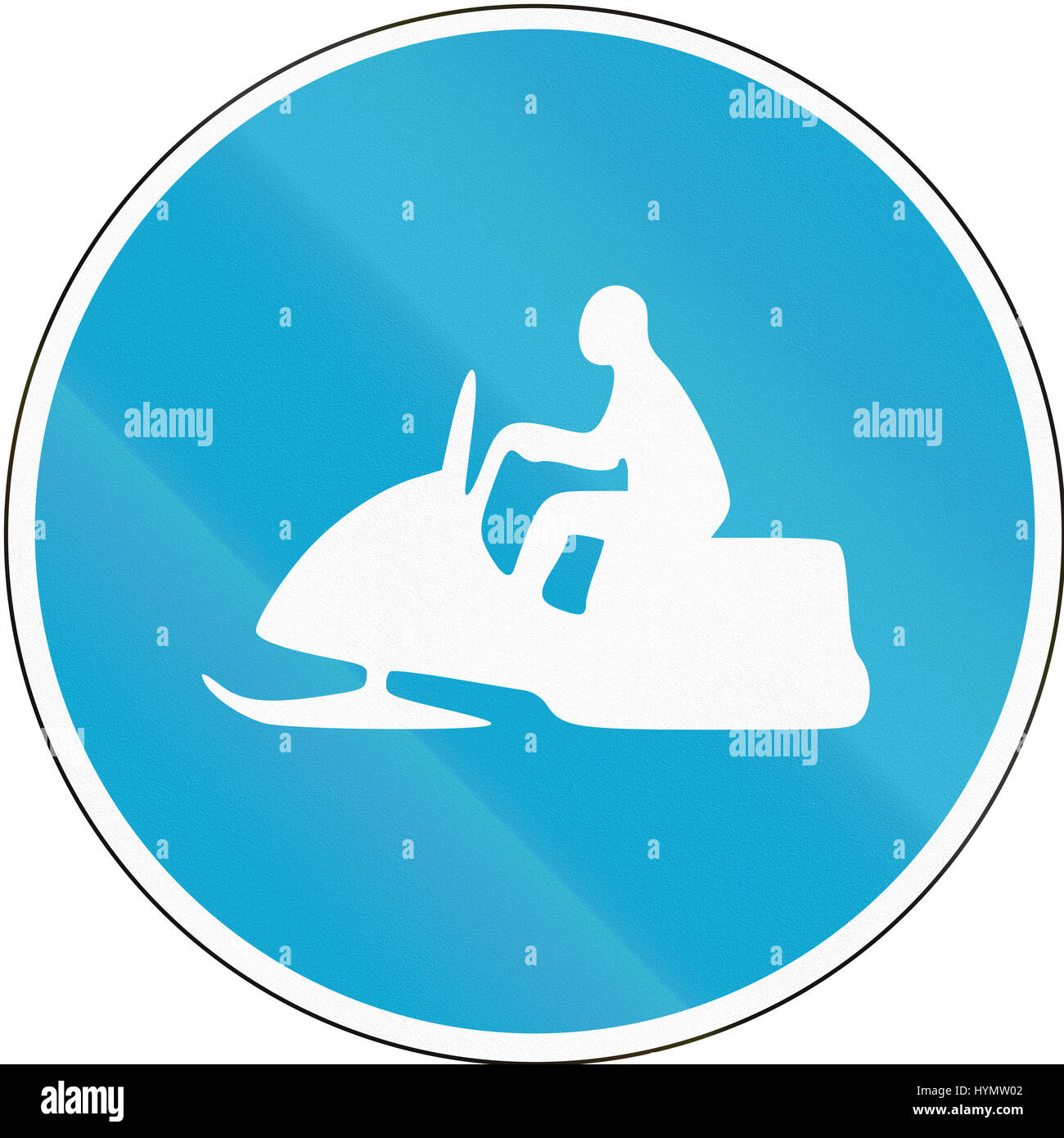 Panneau de signalisation mobile de neige Banque de photographies et d ...