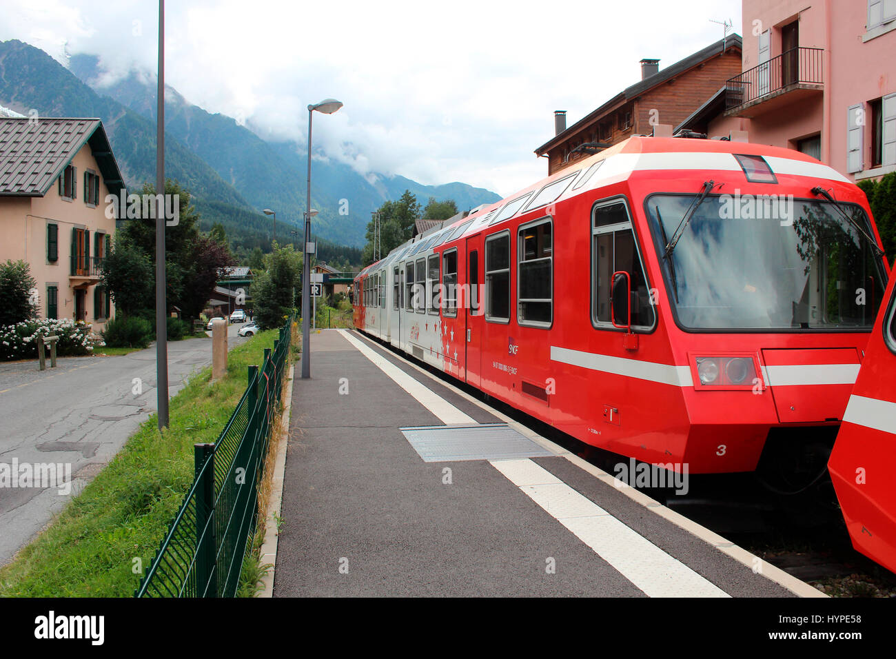 La France, l'Est de la France, le Mont Blanc Express à la gare de ...