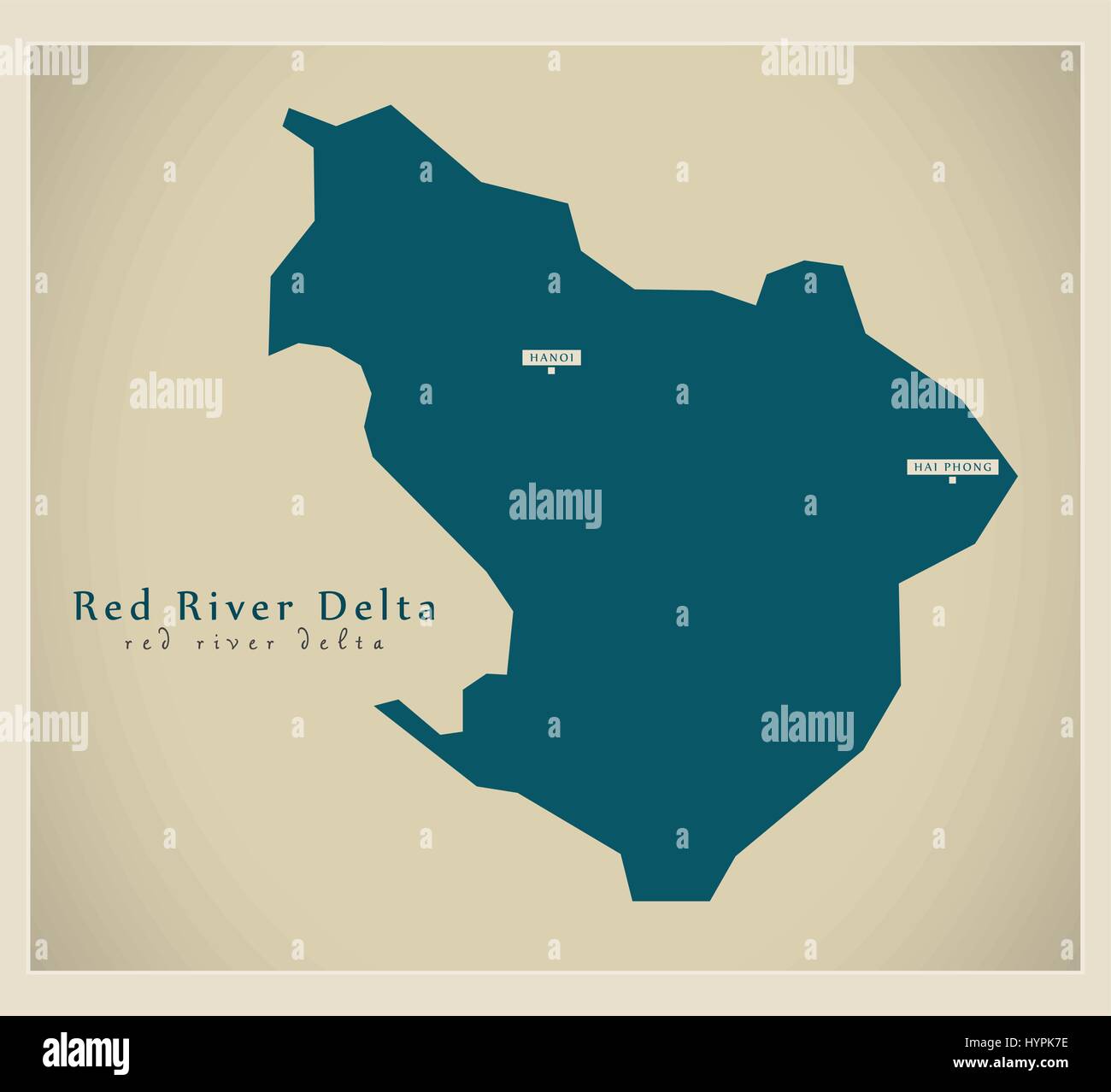 Delta du fleuve rouge Banque d'images vectorielles - Alamy