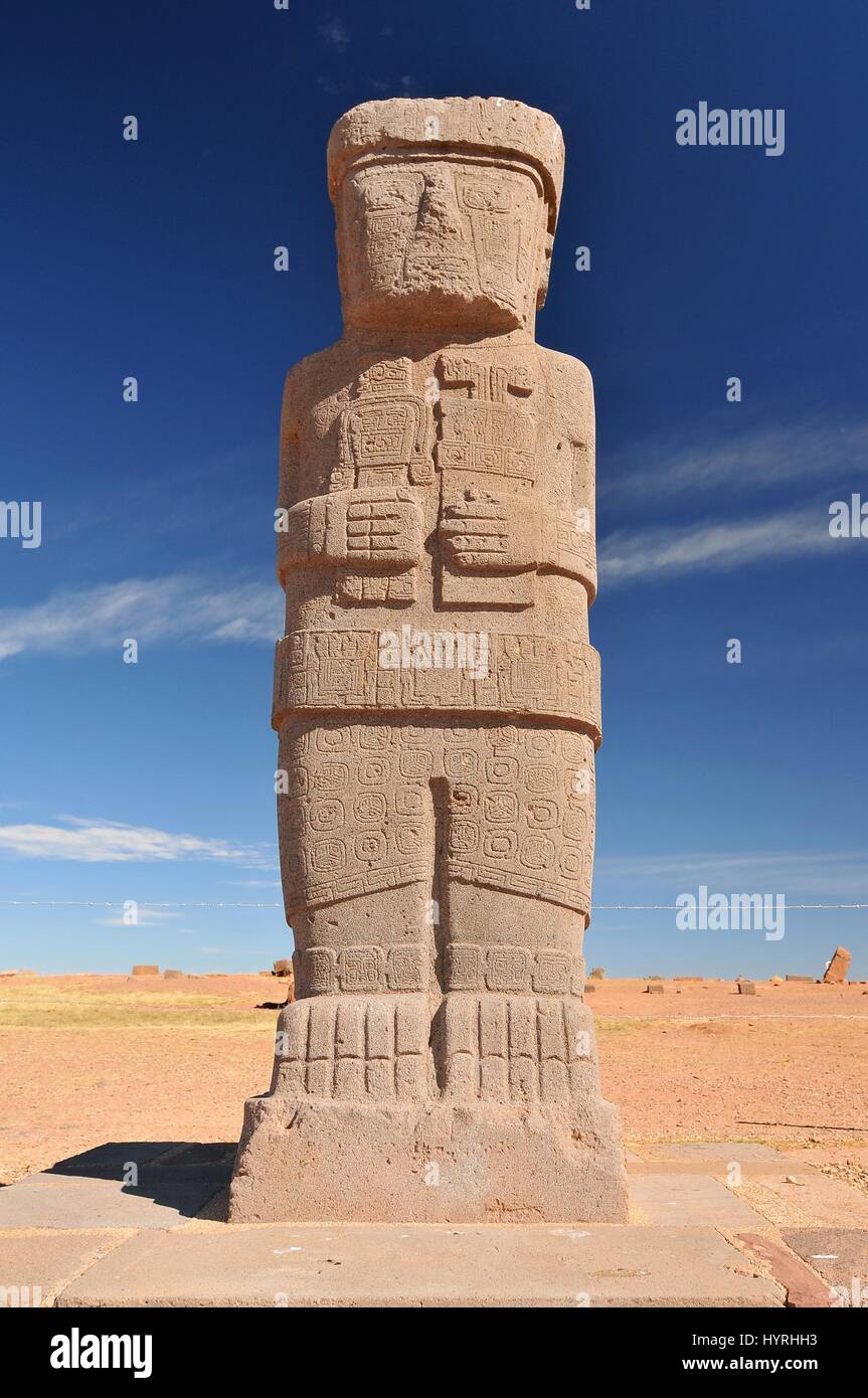 Bolivia tiahuanaco tiwanaku precolombian Banque de photographies et d ...