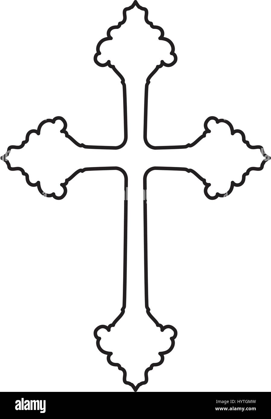 Symbole croix christianisme Image Vectorielle Stock - Alamy