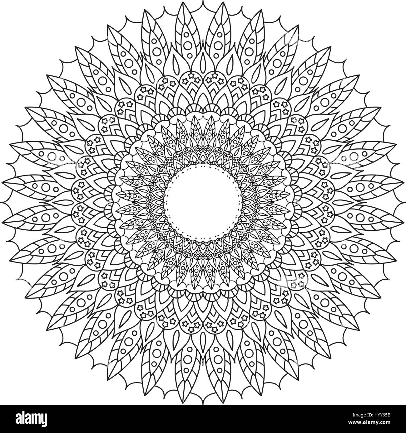 Livre de coloriage Mandala. Circle lace ornement, ornementales, mandala ...