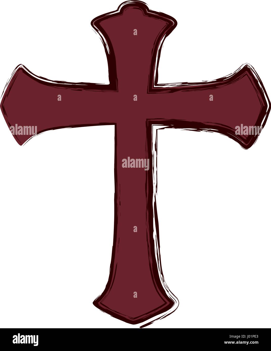 Icône symbole croix christianisme vector illustration graphic design ...