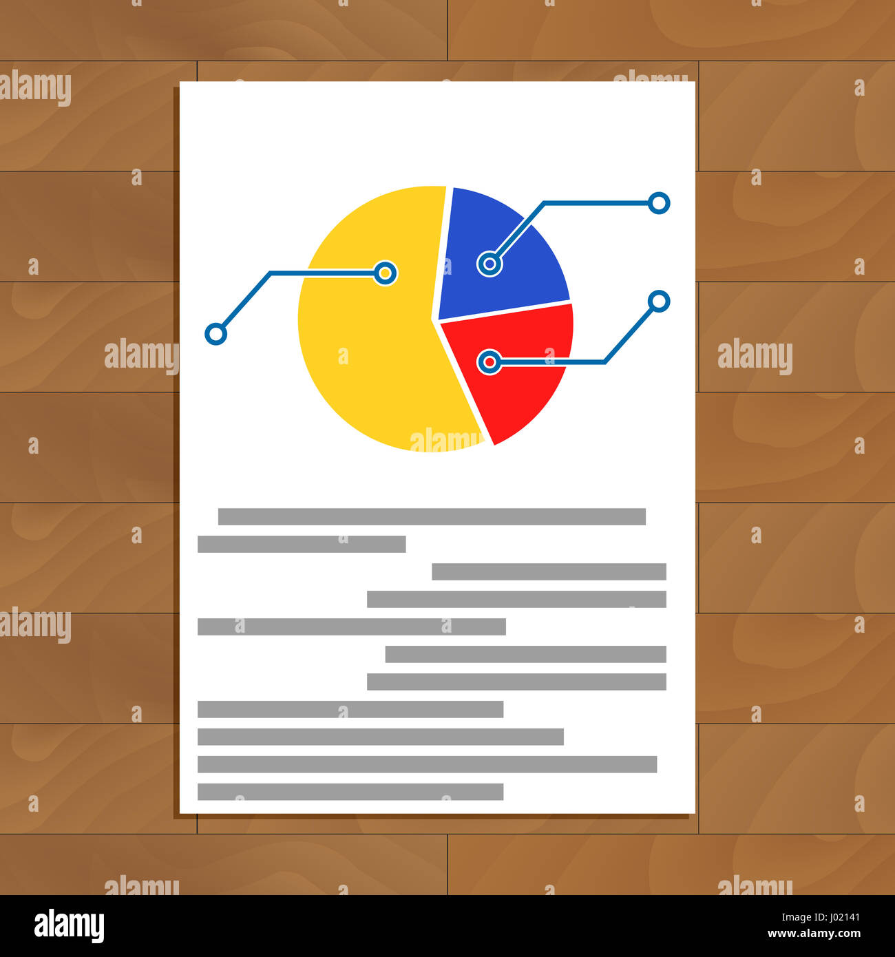 Graphique document. Infographie et infochart plan sur le papier feuille ...