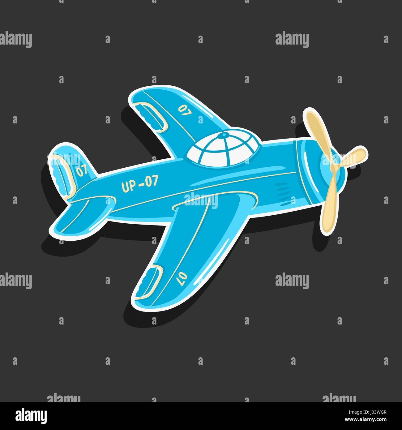 Avion de dessin animé Banque de photographies et d’images à haute ...