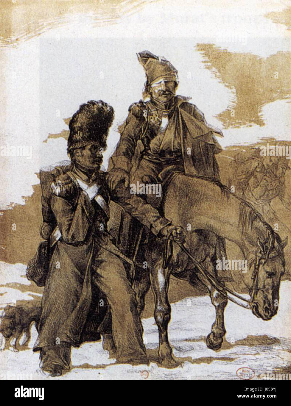 Napoléons en retraite russe géricault Banque de photographies et d ...
