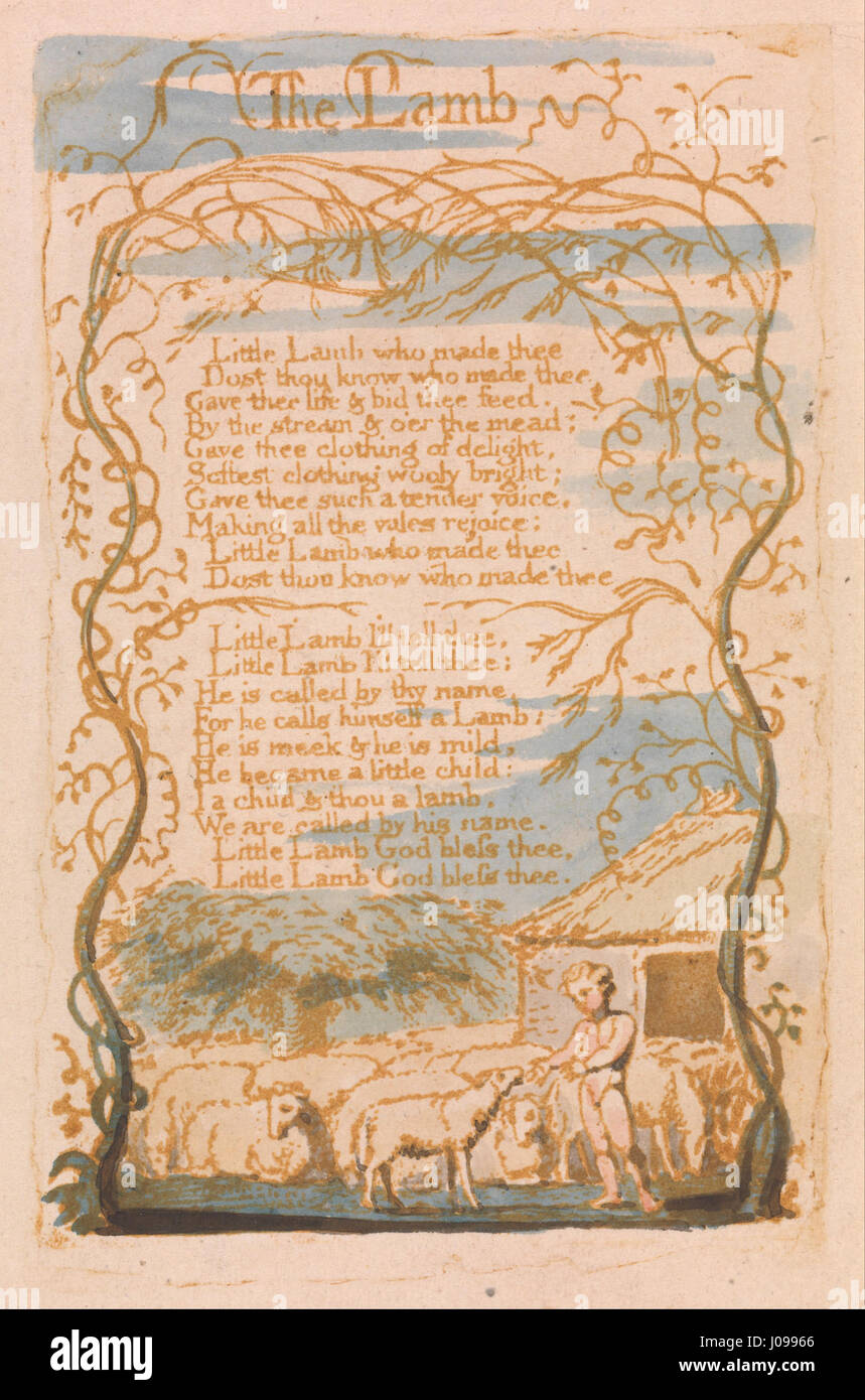William blake songs innocence plate Banque de photographies et d’images ...