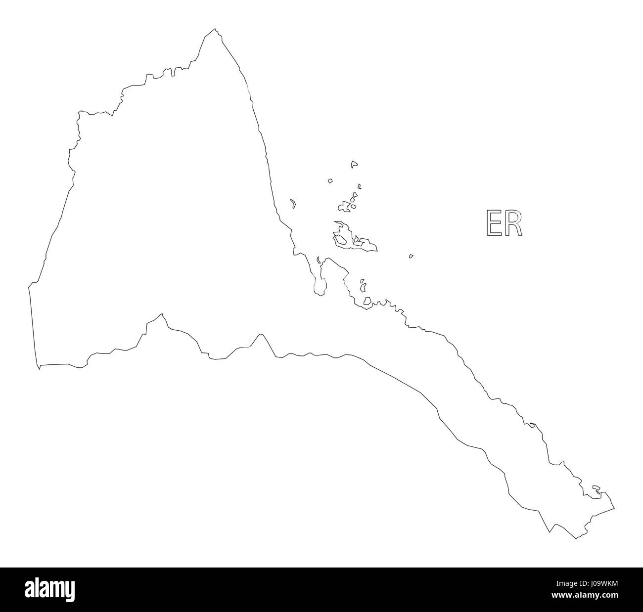Mappa di eritrea Banque d'images vectorielles - Page 2 - Alamy