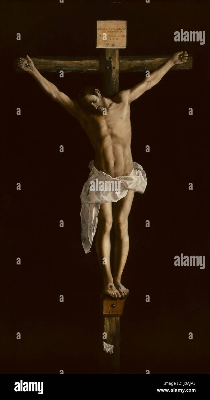 Le Christ sur la Croix est une peinture du XVIIe siècle de Francisco de ...