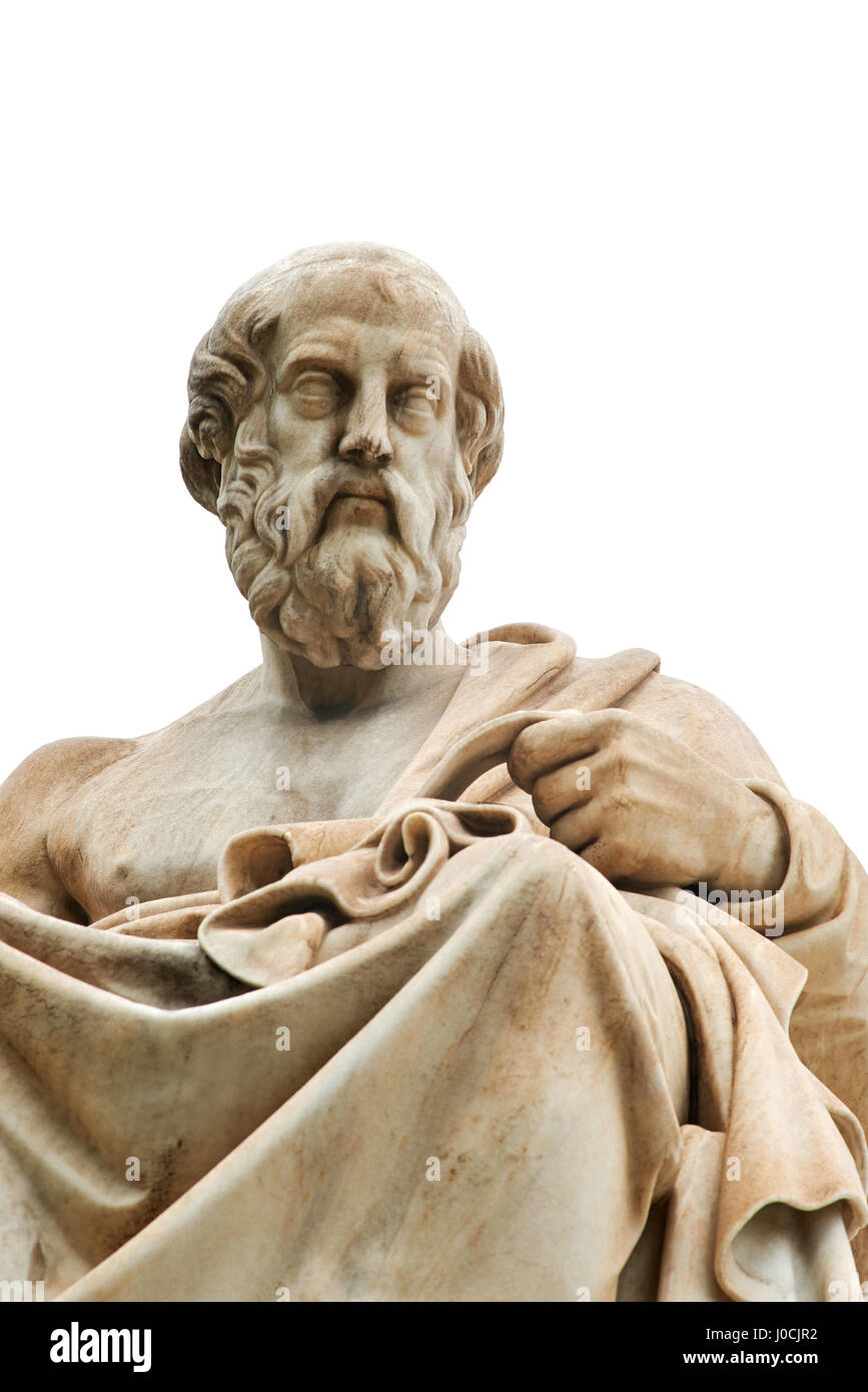 Statue du philosophe grec Platon à Athènes Photo Stock - Alamy