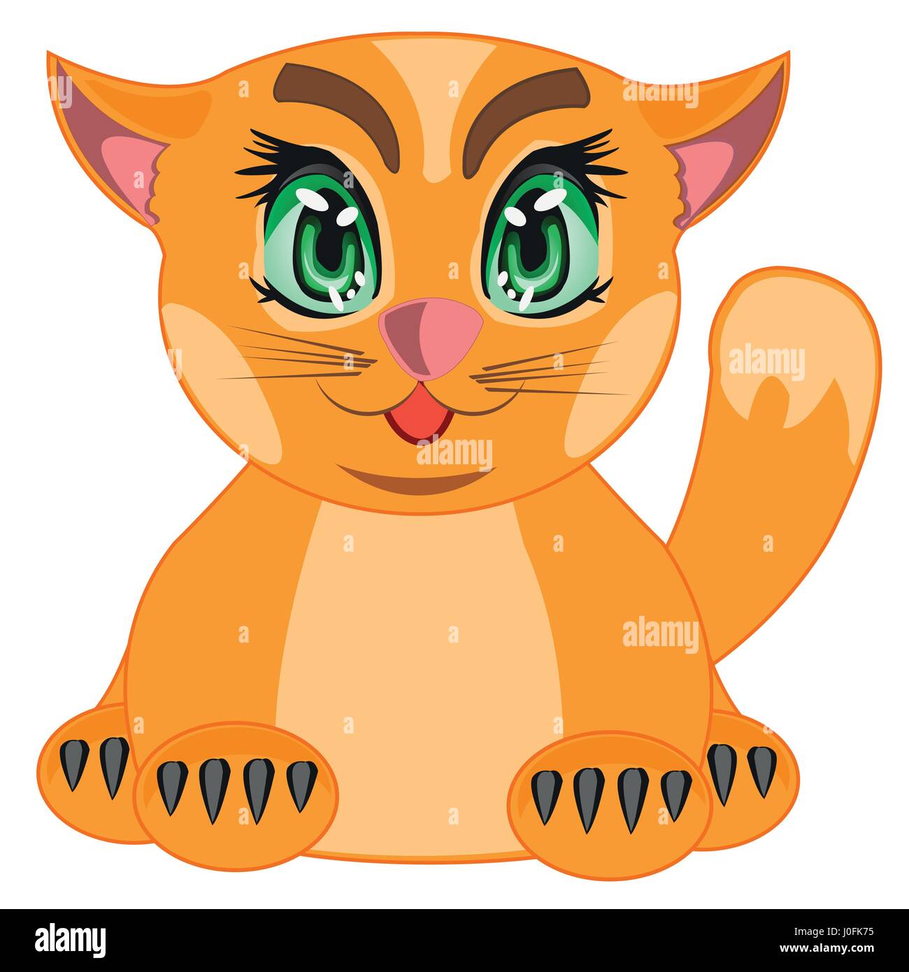 Cartoon chat roux Image Vectorielle Stock - Alamy