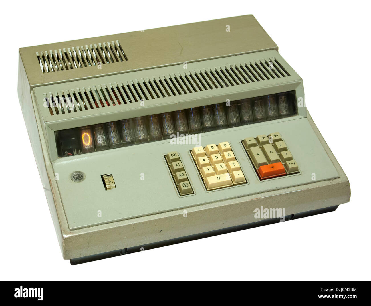 Old calculator Banque d'images détourées - Alamy