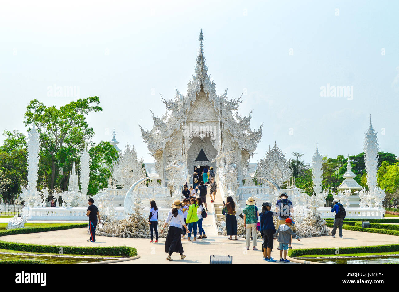 Chiang Rai, Thaïlande - 4 Avril, 2017 : Wat Rong Khun ou Temple blanc ...