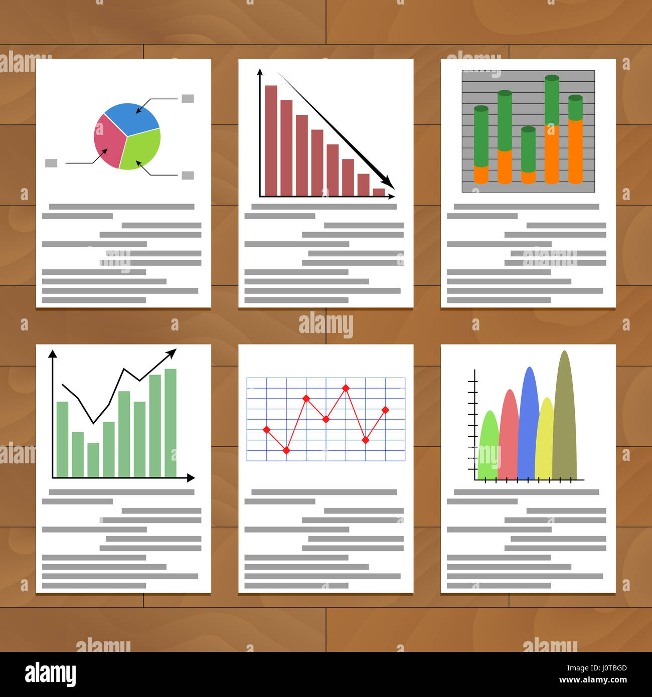 Tableau et graphique collection. Pour l'analyse financière schéma de ...