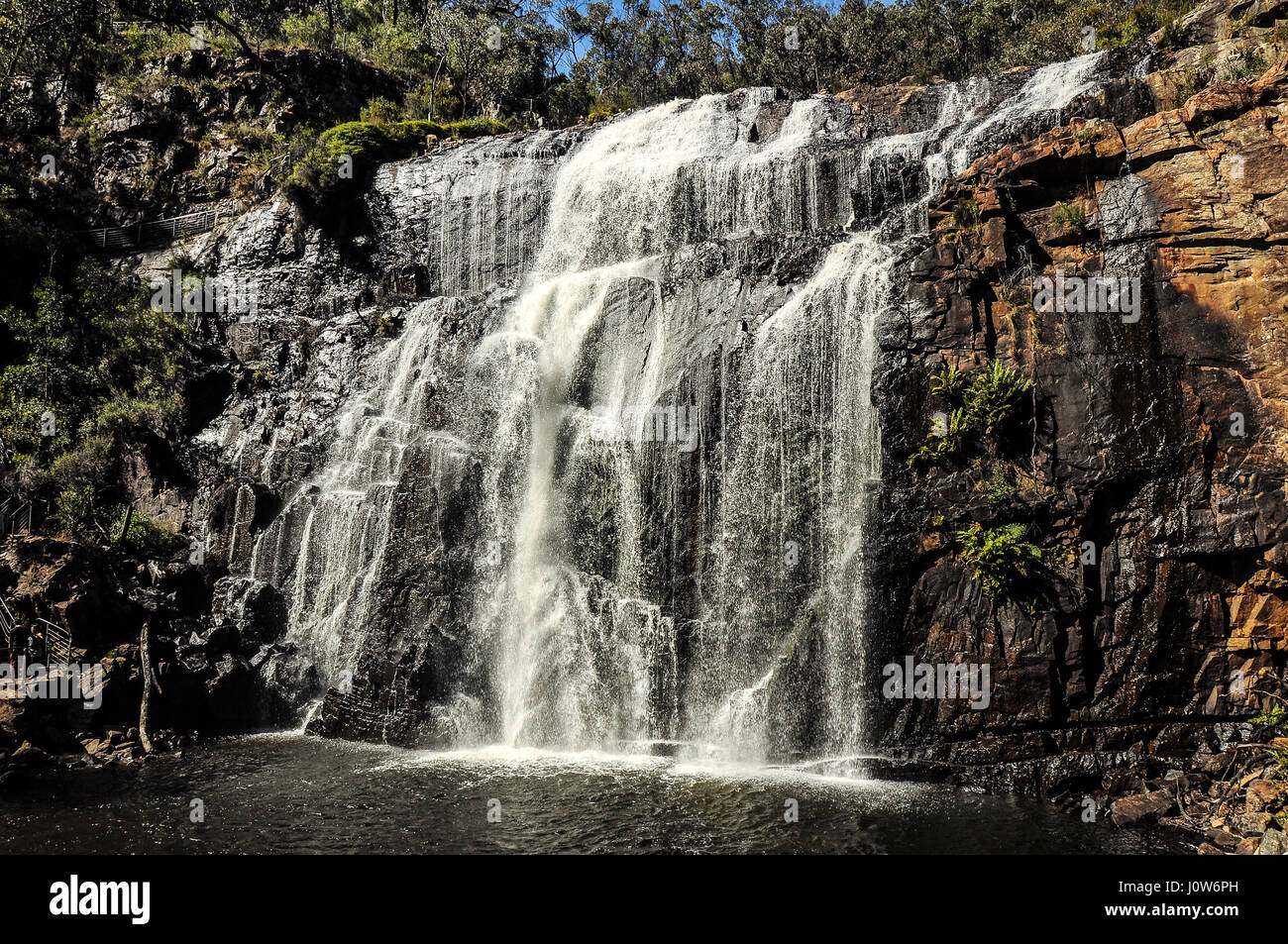 Mackenzie Cascade est le plus célèbre cascade du parc de Victoria ...