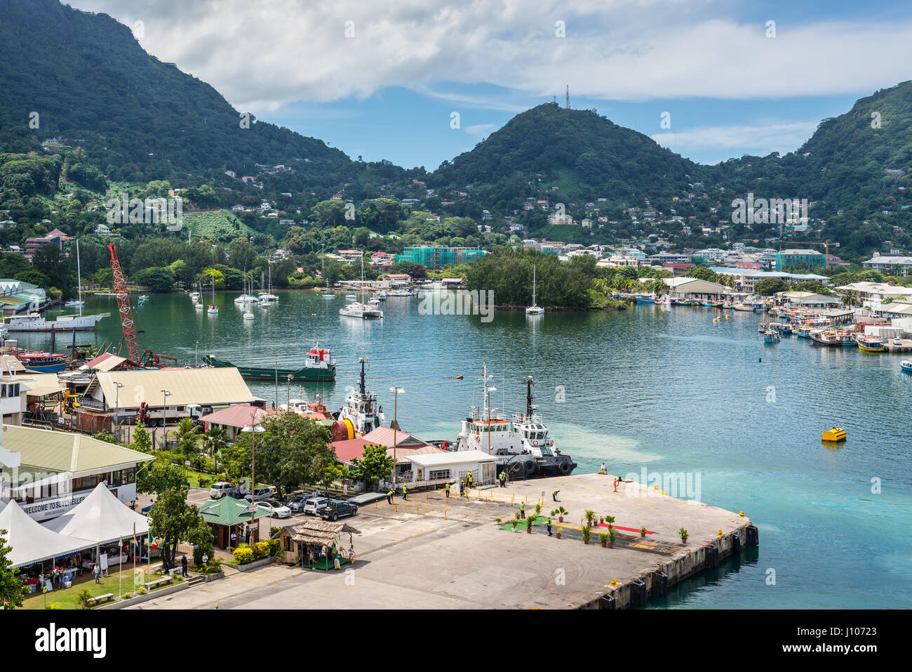 Seychelles Victoria Harbour Banque d'image et photos - Alamy
