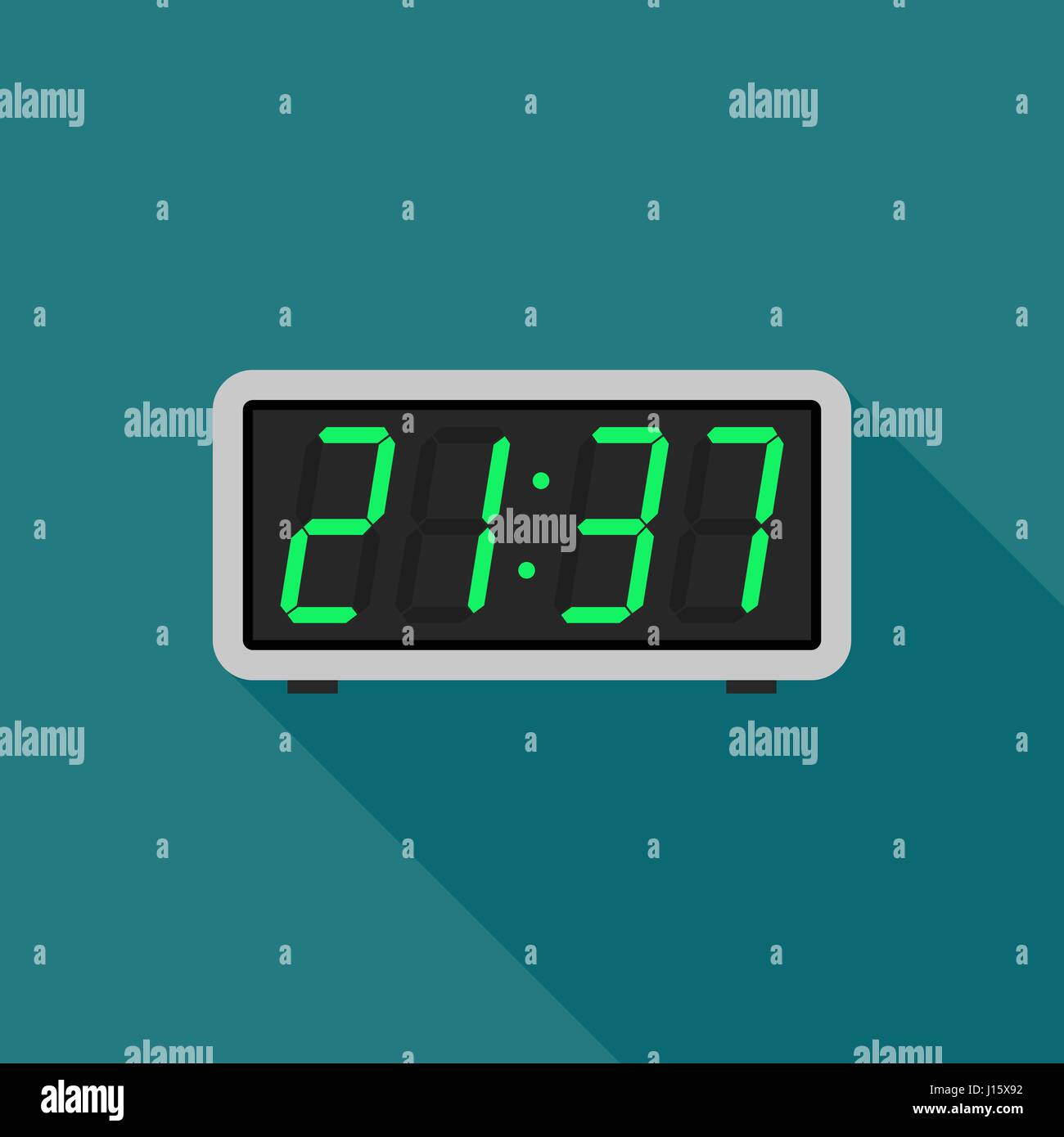 Digital clock face Banque de photographies et d’images à haute ...