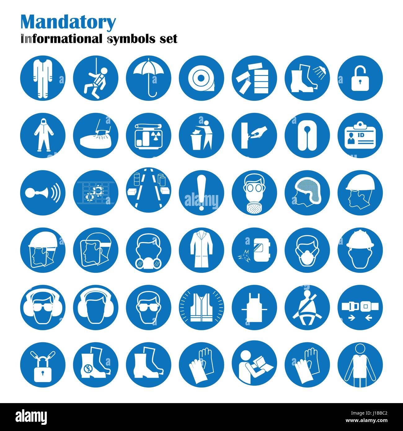 Ensemble de signes de sécurité et de protection de la santé ...