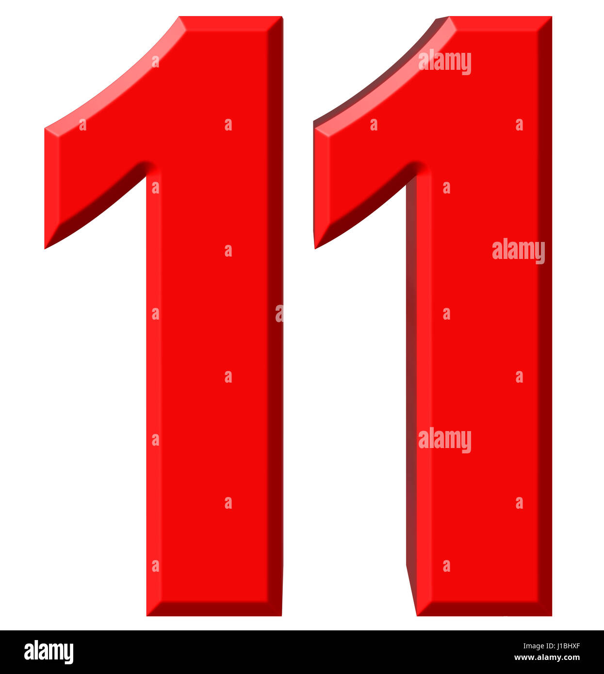 Numeral 11 eleven isolated on Banque d'images détourées - Alamy Numeral 11 eleven isolated on Banque d'images détourées - Alamy