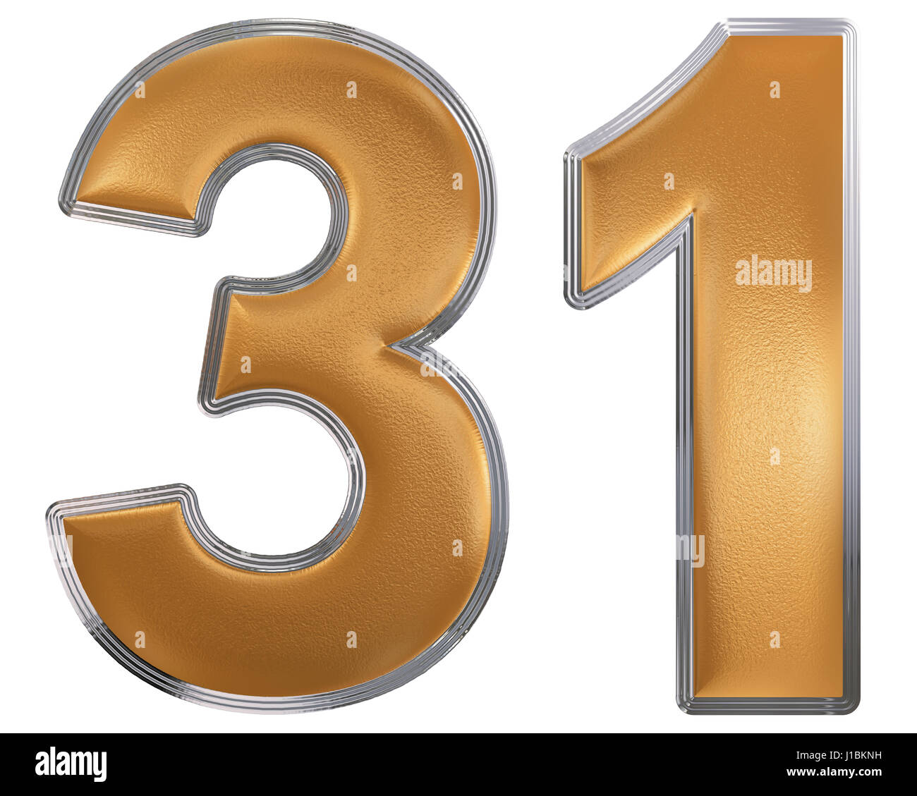 Chiffre 31, l'un trente, isolé sur fond blanc, 3D render Photo Stock ... Chiffre 31, l'un trente, isolé sur fond blanc, 3D render Photo Stock ...