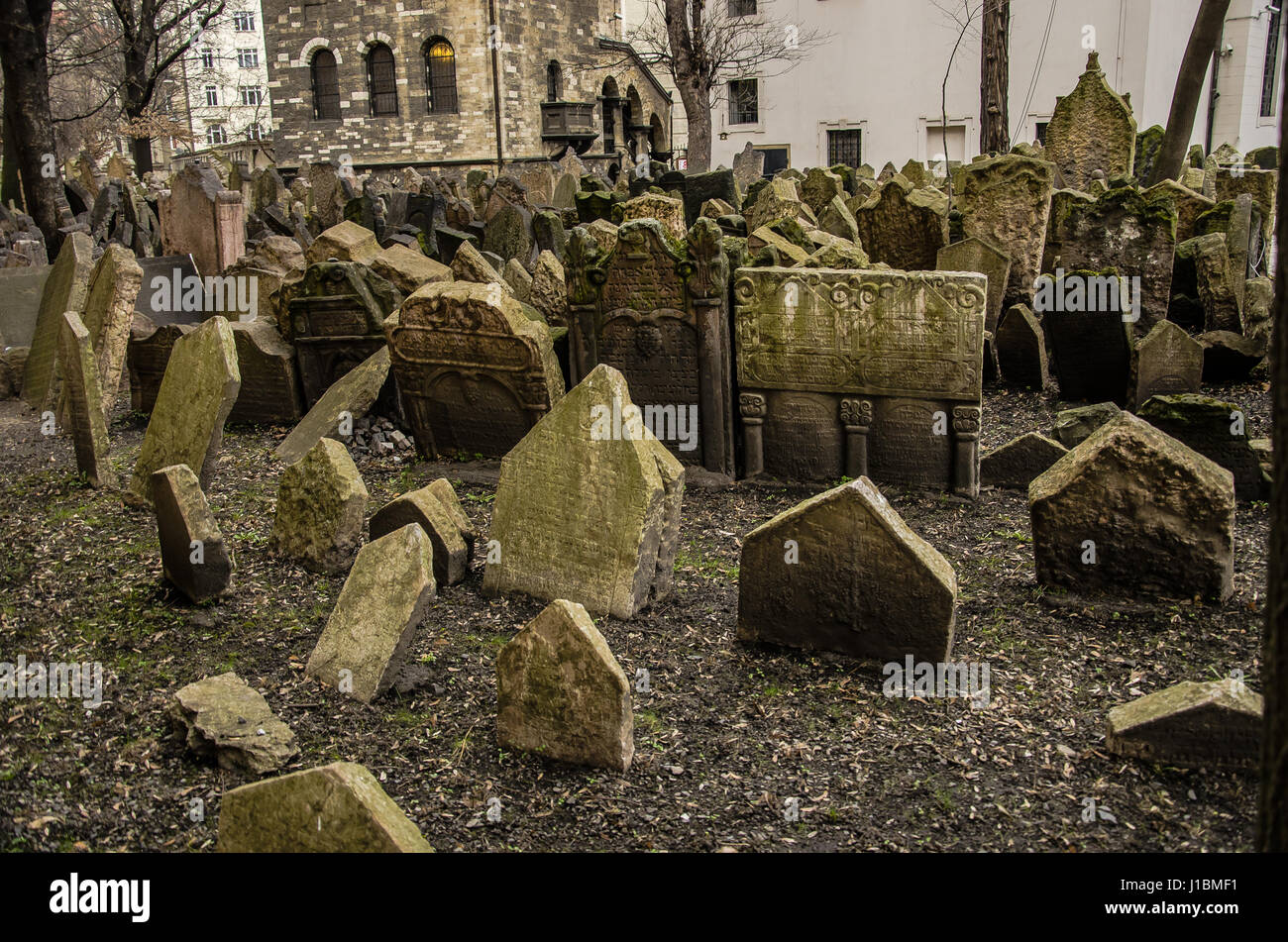Visite guidée du quartier juif de praha europe Banque de photographies ...