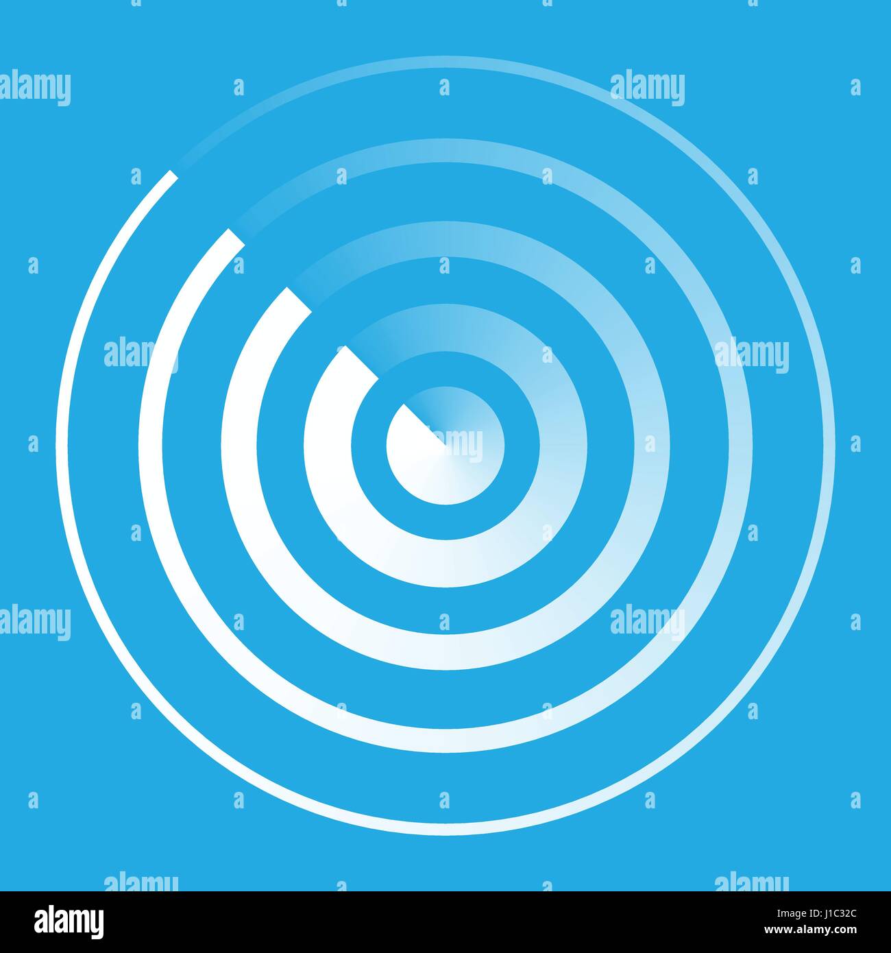 Weather radar logo Banque d'images vectorielles - Alamy