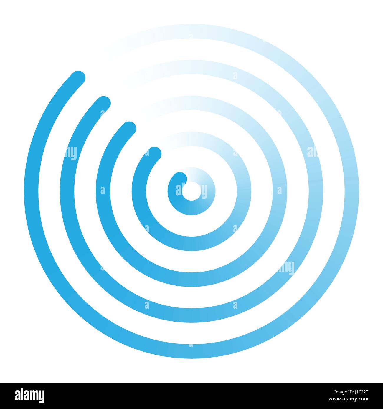 Weather radar logo Banque d'images vectorielles - Alamy