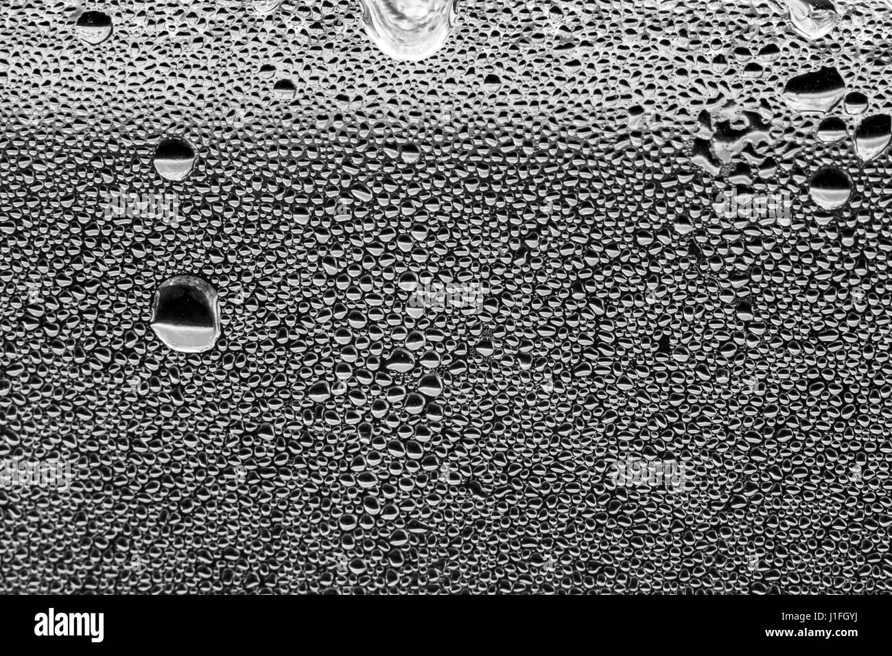 Condensation d'eau Banque d'images noir et blanc - Alamy