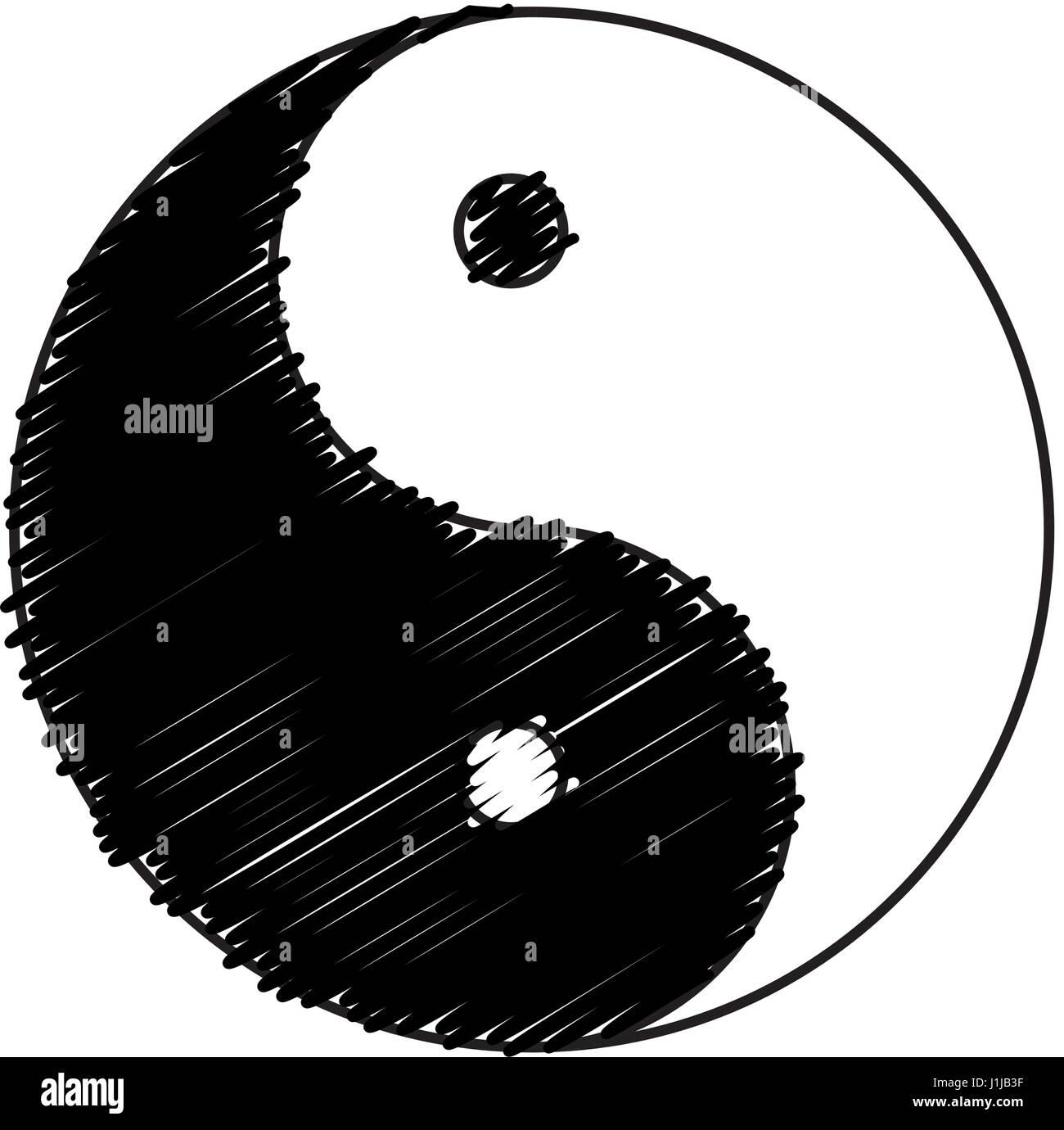 Le yin et le yang Image Vectorielle Stock - Alamy