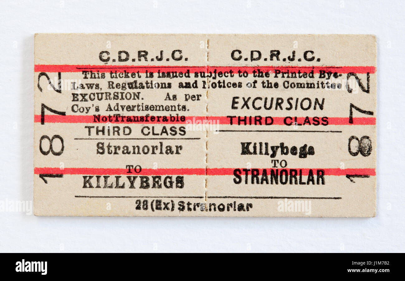 Old irish train ticket Banque de photographies et d’images à haute ...