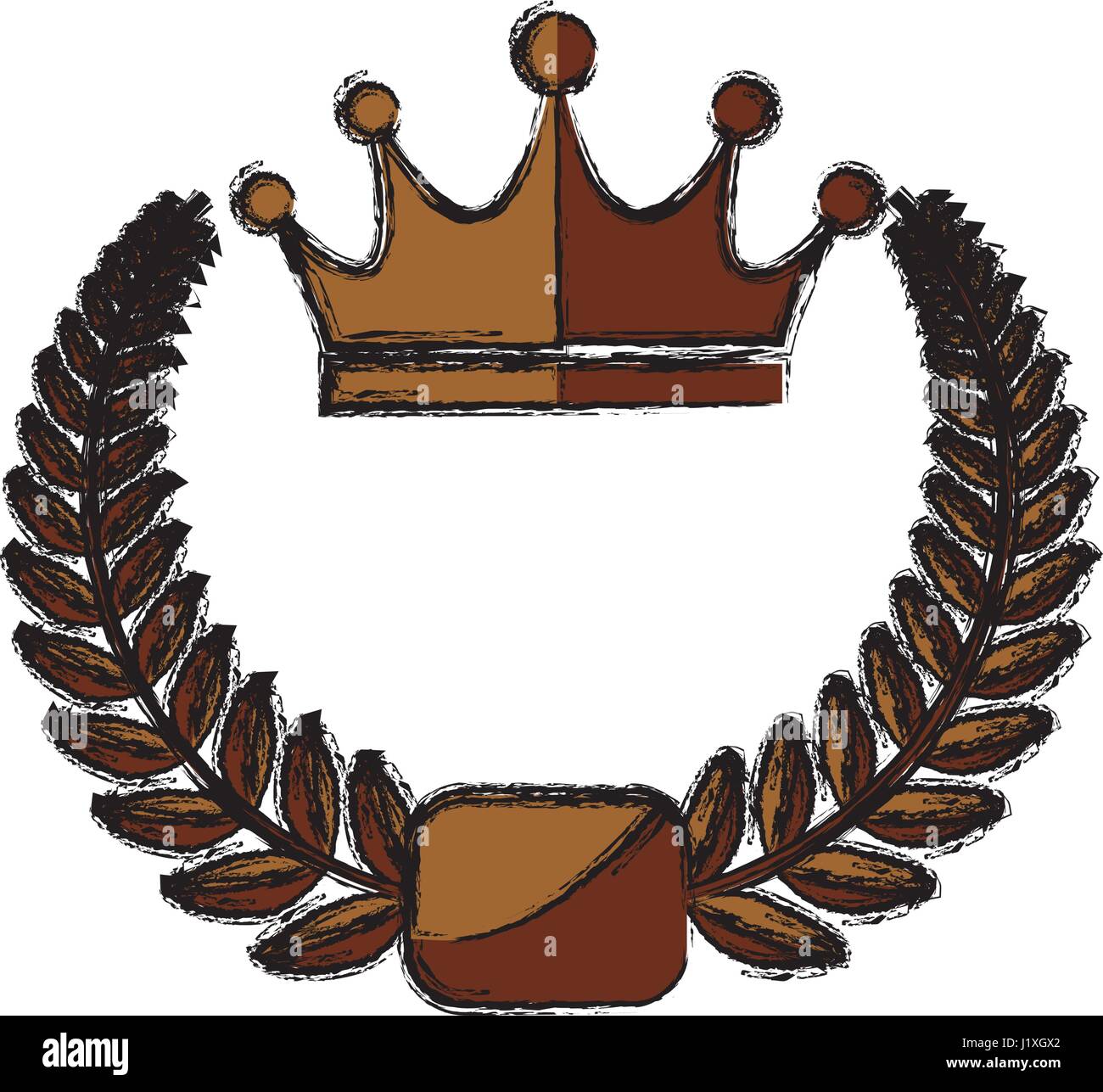 Image symbole de la couronne Image Vectorielle Stock - Alamy