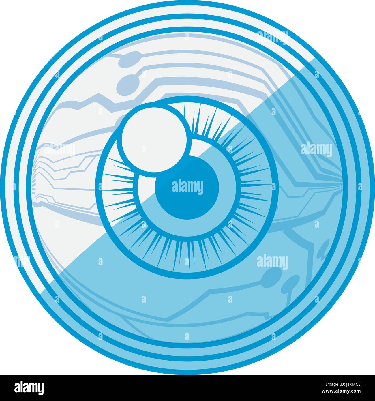 Symbole de l'œil humain Image Vectorielle Stock - Alamy