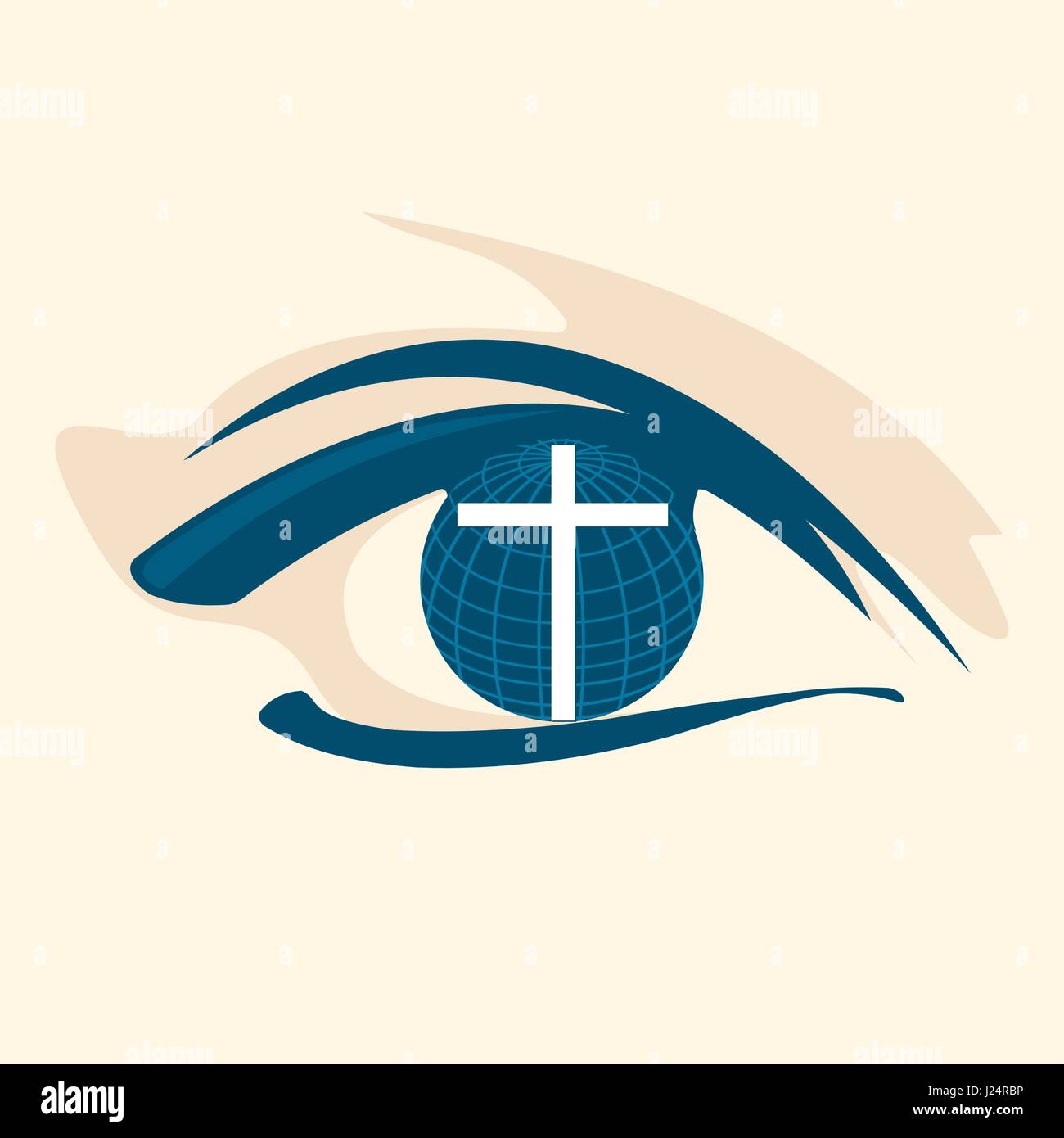 Christian imprimer. Symboles de la Bible Image Vectorielle Stock - Alamy