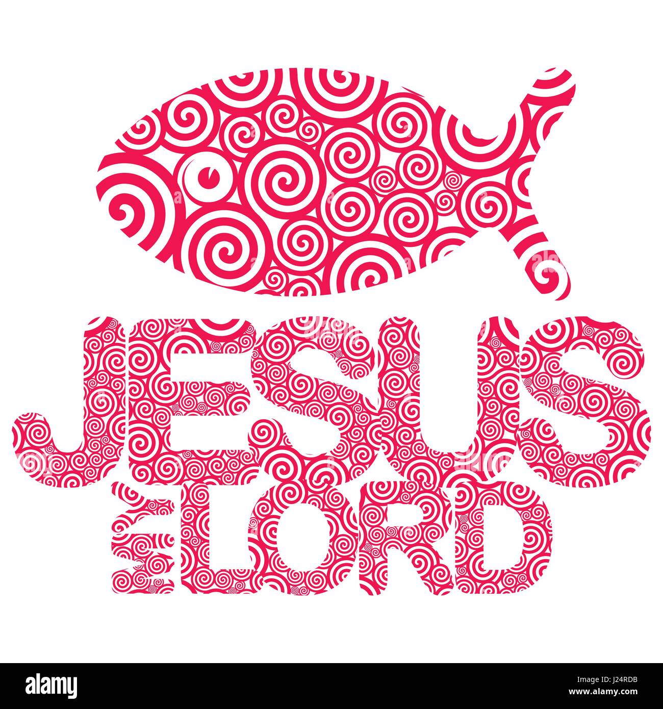 Christian imprimer. Symboles de la Bible. Poissons de Jésus Image ...