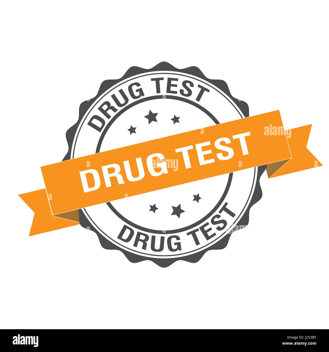 Test de drogue illustration timbre Photo Stock - Alamy