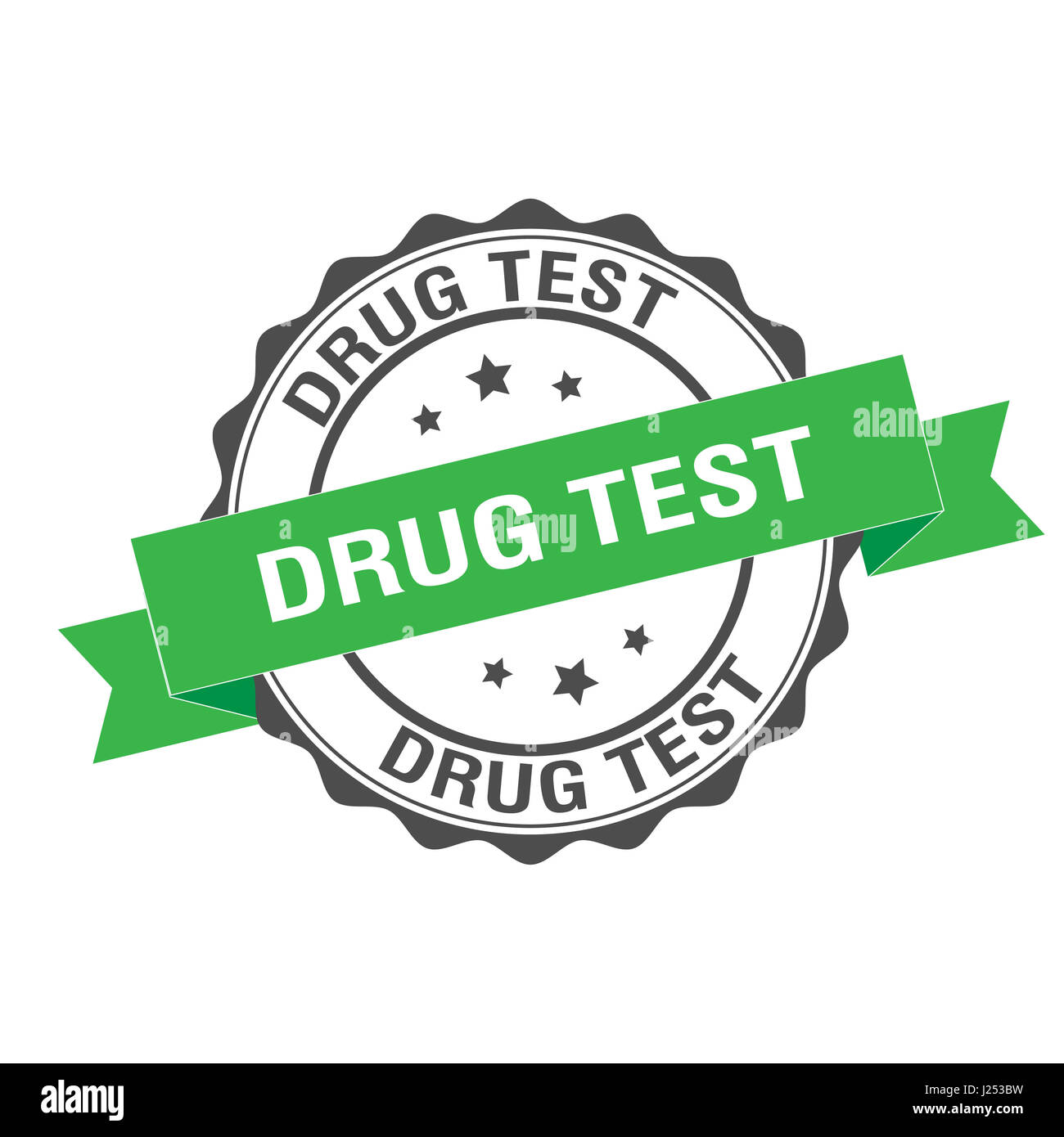 Test de drogue illustration timbre Photo Stock - Alamy