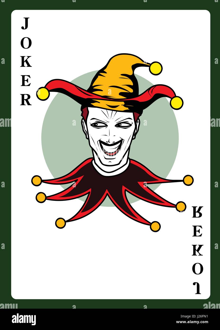 Joker jeu de carte Image Vectorielle Stock - Alamy