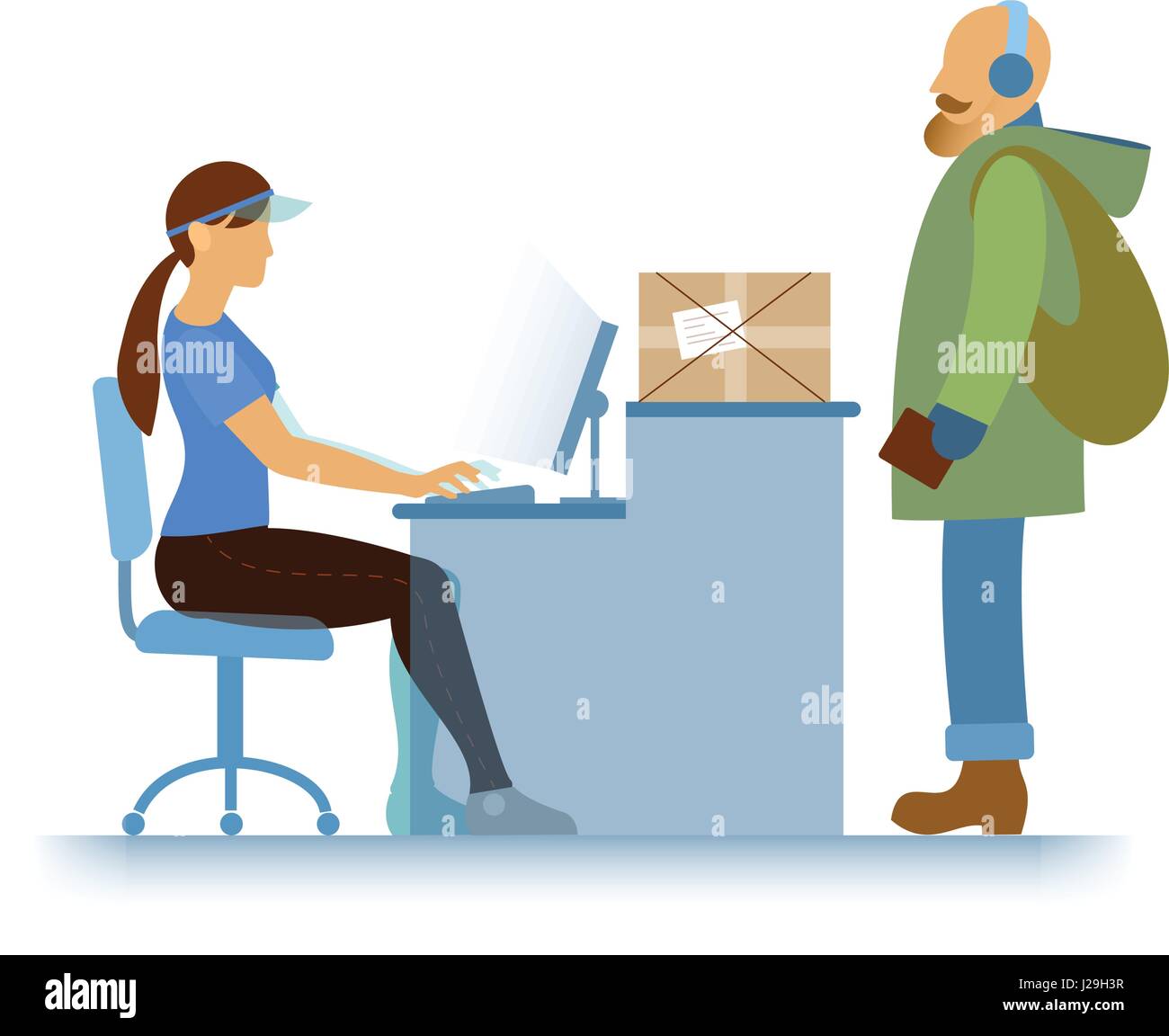 Accueil client Banque d'images vectorielles - Alamy