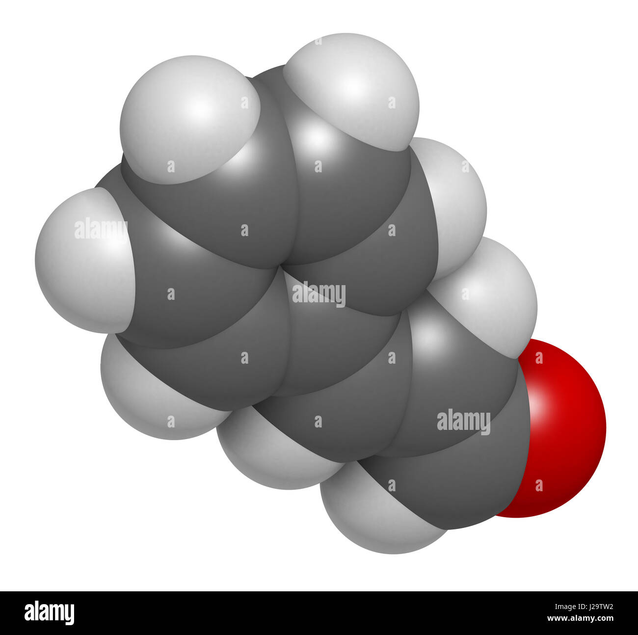 Cinnamaldehyde molecule Banque de photographies et d’images à haute ...