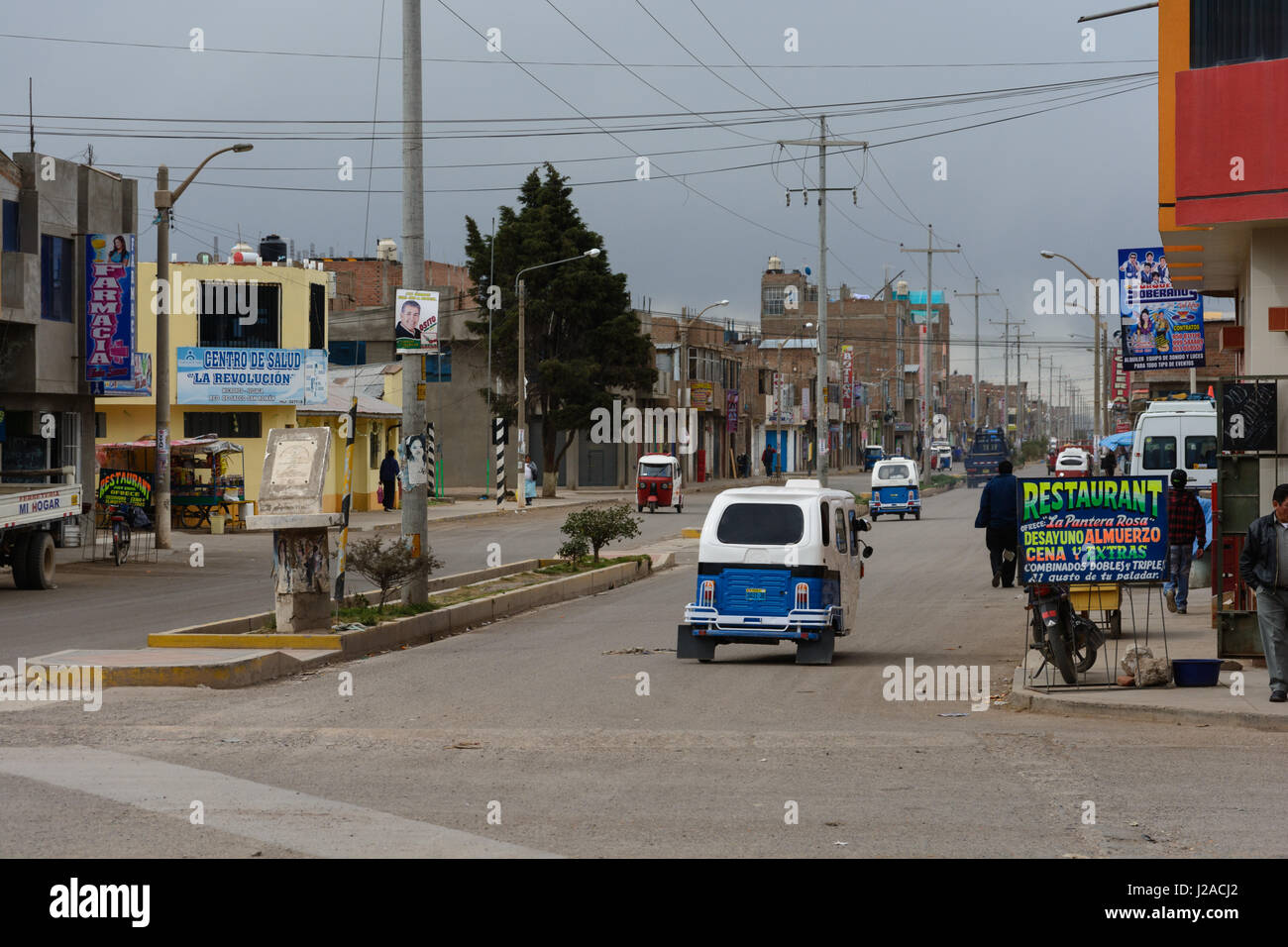 Le Pérou, Puno, Juliaca, Juliaca est une ville prospère près du lac ...