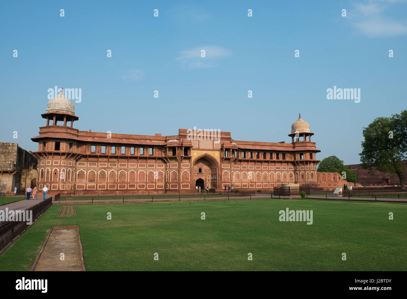 L'Inde, Agra. Le Fort Rouge d'Agra. Cette forteresse de grès a été une ...