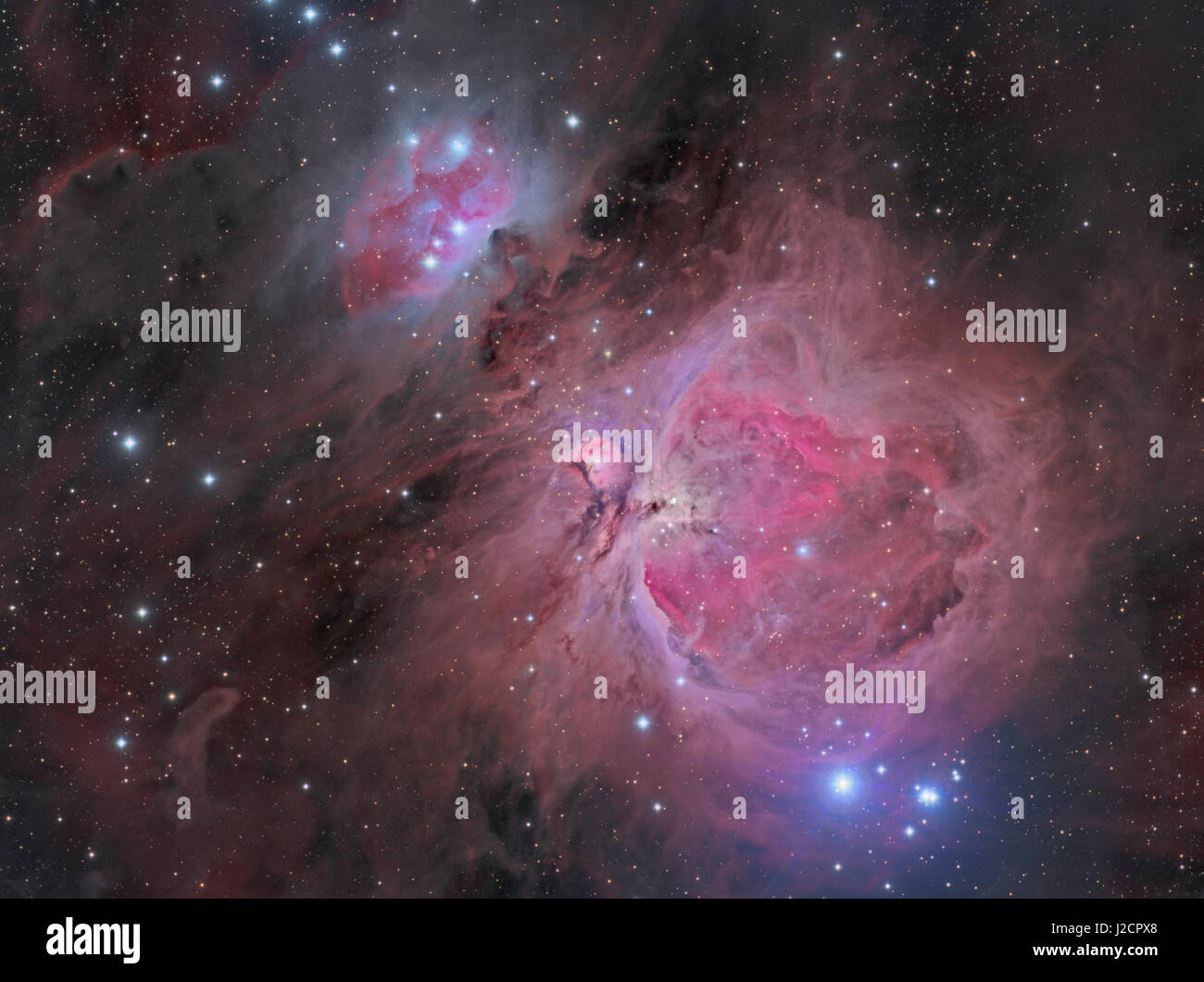 La Nébuleuse d'Orion (Messier 42, M42, NGC 1976) - une nébuleuse diffuse dans la constellation d ...