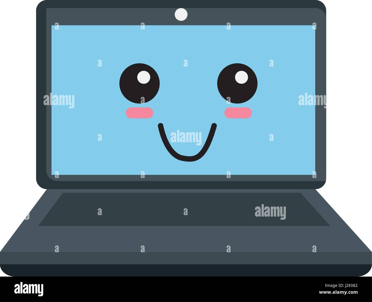Pc portable cartoon Image Vectorielle Stock - Alamy
