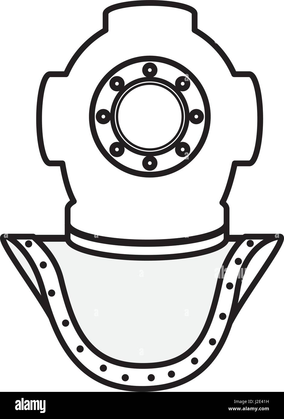 Scaphandrier ancien Banque d'images vectorielles - Alamy