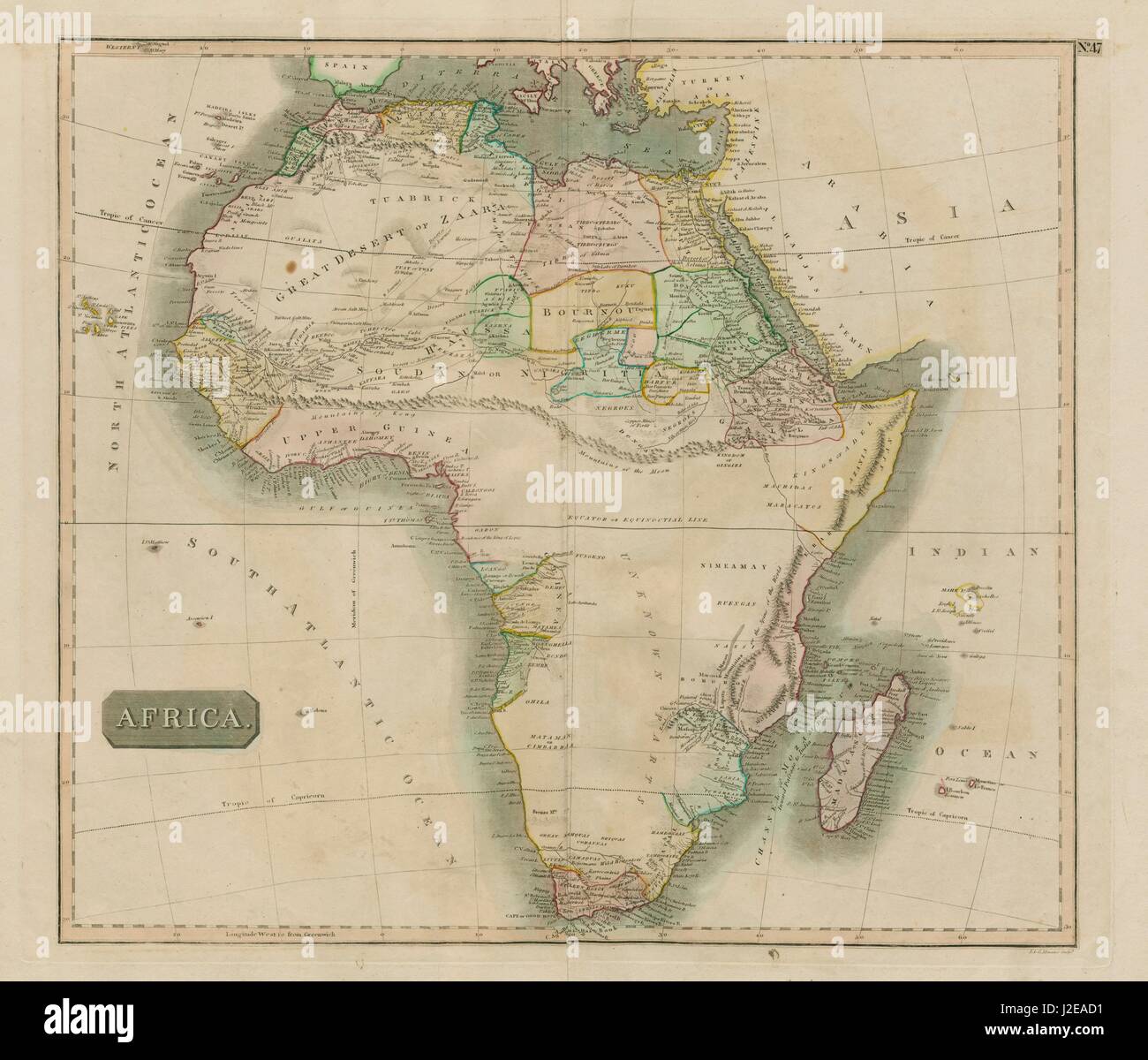 Carte afrique empires coloniaux Banque de photographies et d’images à ...