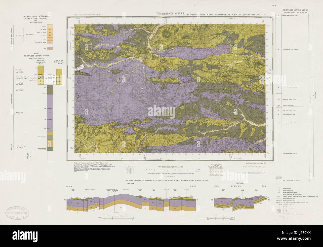 Carte d'east grinstead Banque de photographies et d’images à haute ...