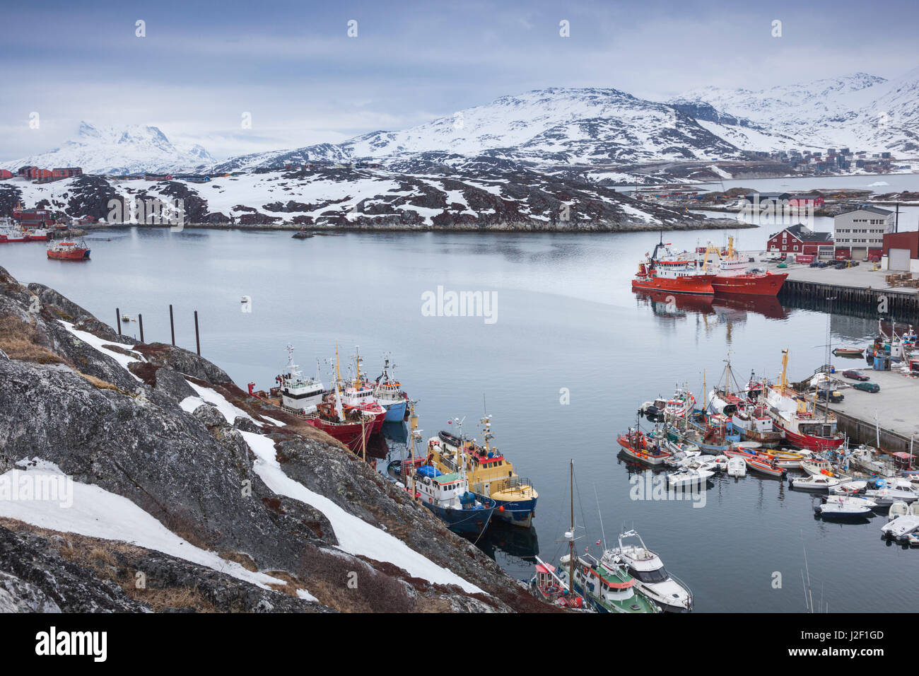 Ship port nuuk greenland Banque de photographies et d’images à haute ...