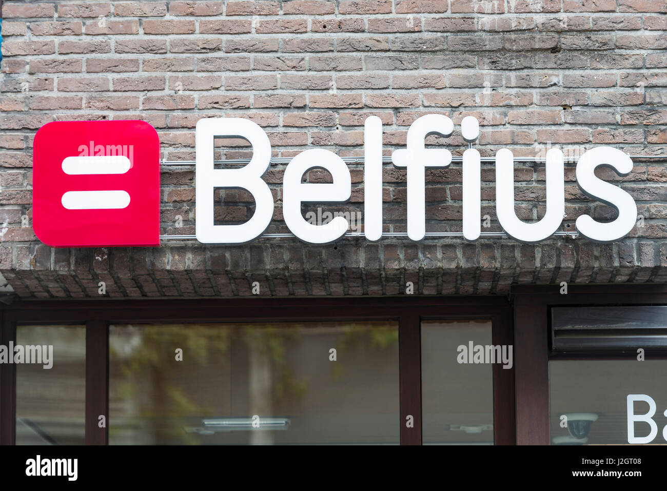 Logo Belfius banque et assurance Photo Stock - Alamy